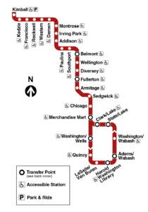 Brown Line Chicago | Brown Line Map And CTA Brown Line Stops (Kimball ...
