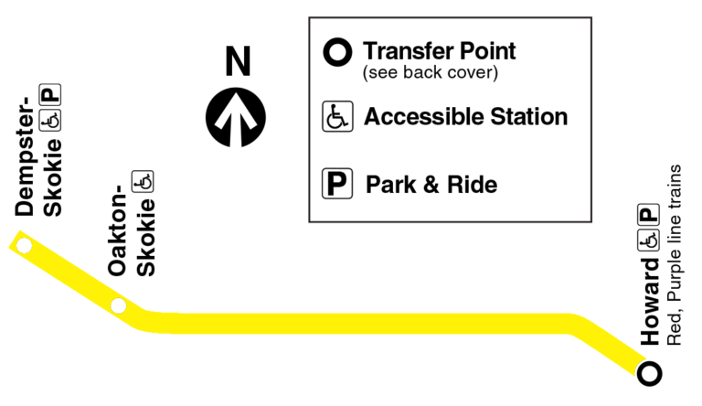 Yellow Line | CTA Chicago Metro (Skokie - Howard [Skokie Swift] Shuttle ...