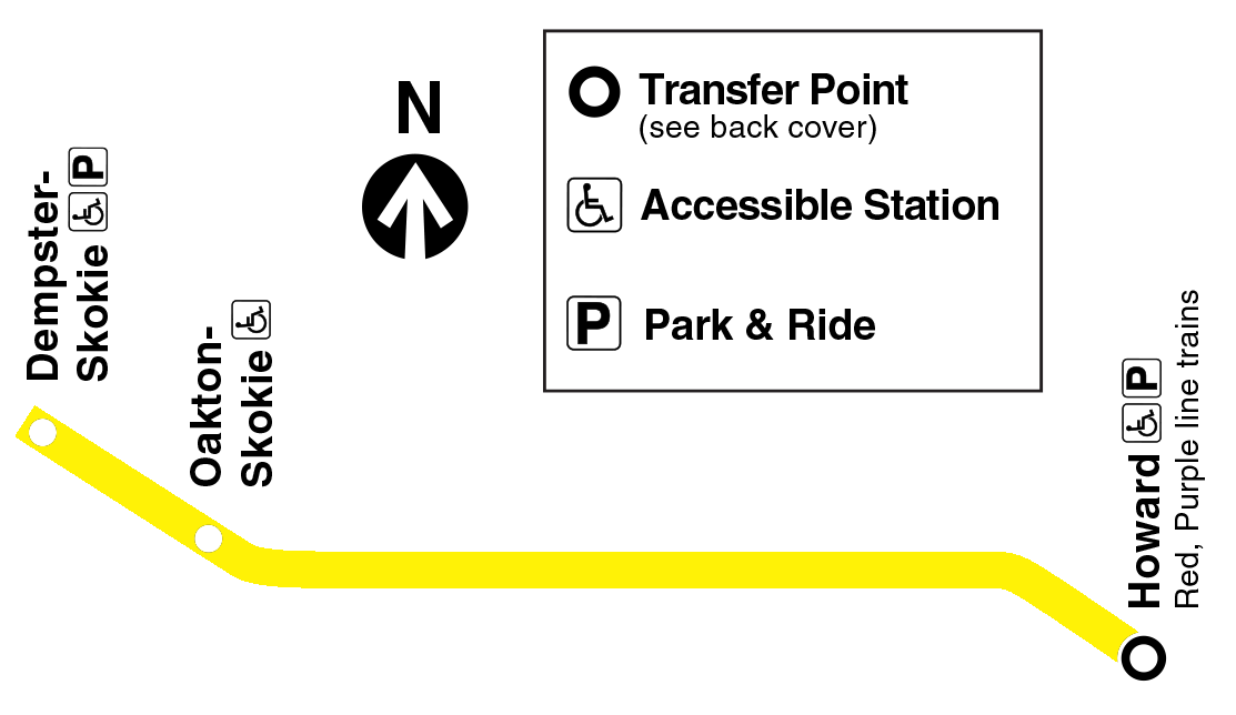Yellow Line | CTA Chicago Metro (Skokie - Howard [Skokie Swift] Shuttle ...